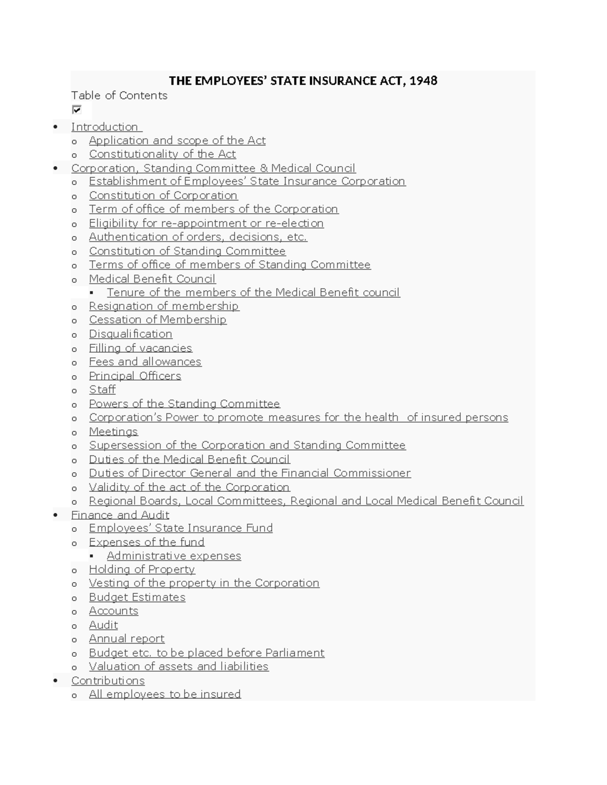 Esic soft copy - GF GH GHH HHDF - THE EMPLOYEES’ STATE INSURANCE ACT ...