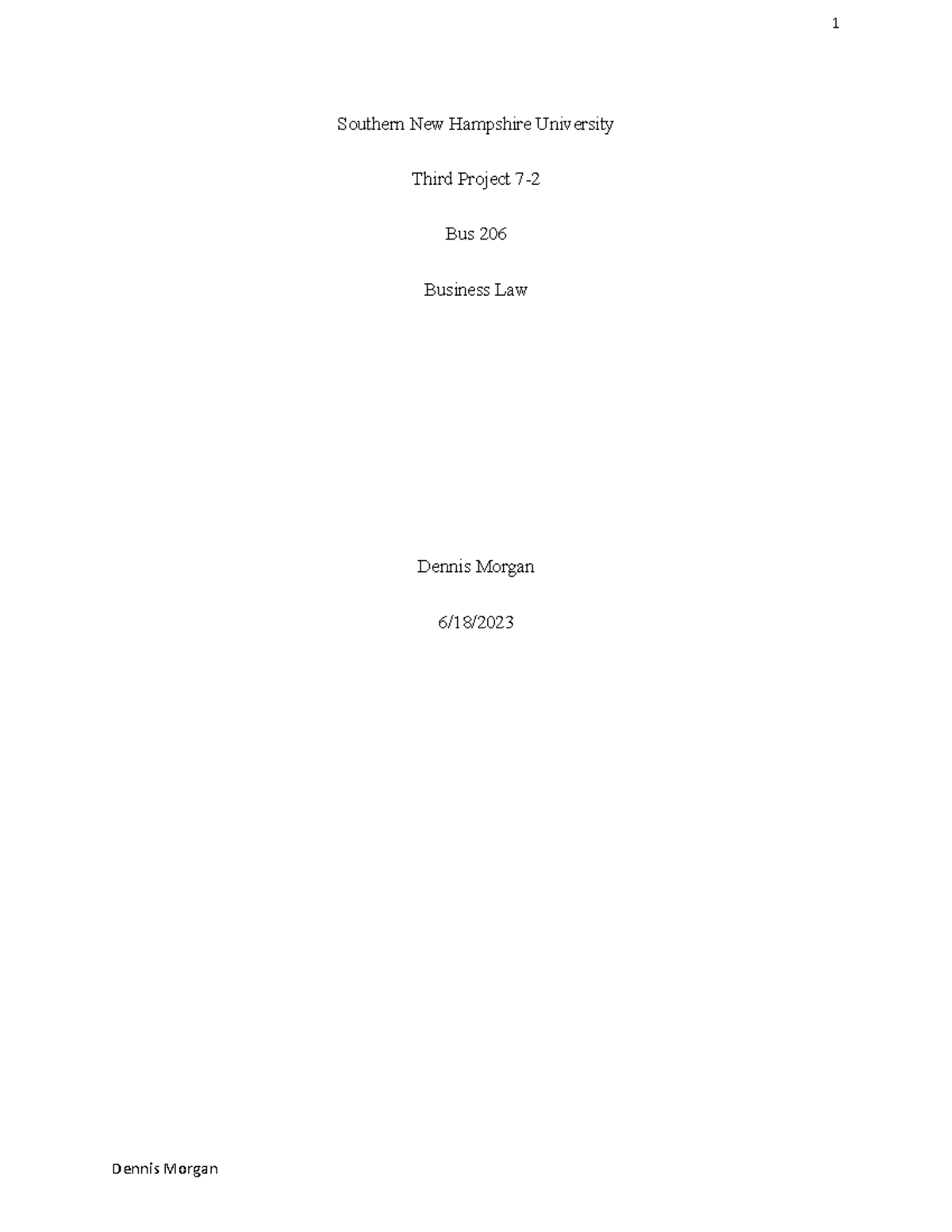 Final BUS LAW 7-2 - 100 point scoring analysis. - BUS206 - SNHU - Studocu