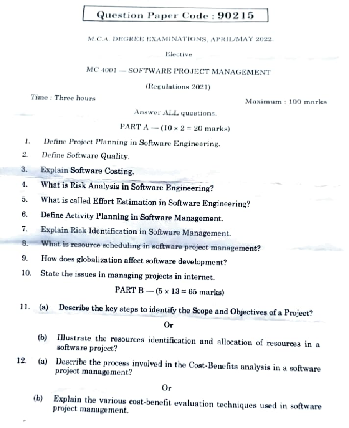 MC4001 SPM -may 2022 questions paper - 3. 1 1. 5. 6 7. 8. 9. 10 11. 12 ...