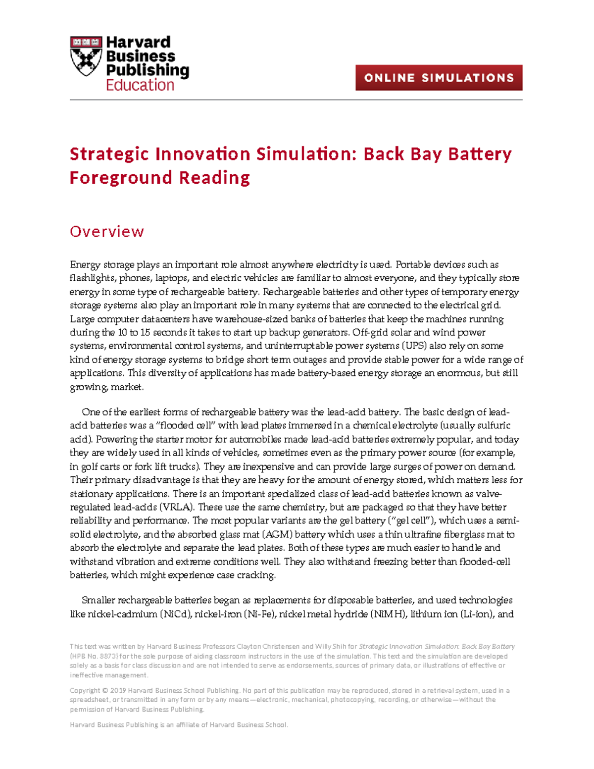 Back+Bay+Battery Foreground+Reading - Strategic Innovaton Simulaton ...