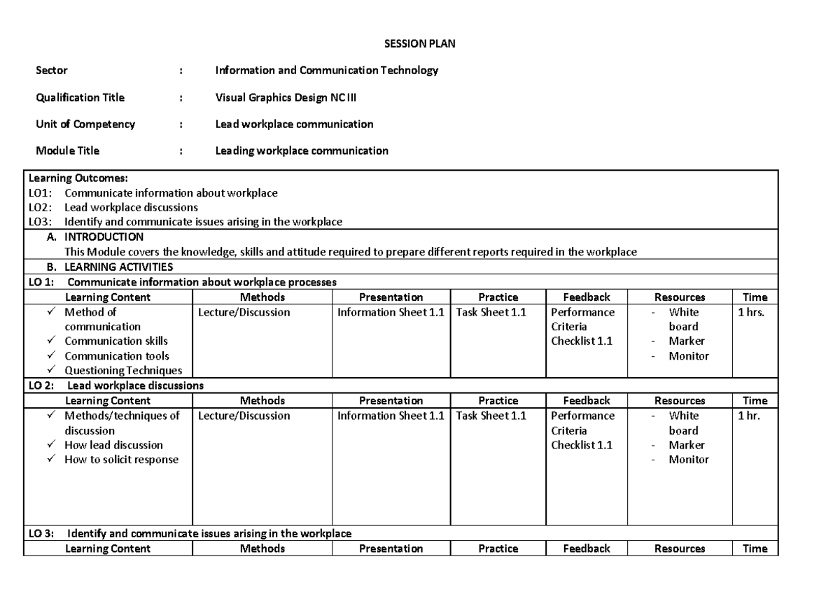 Vgd-nc-iii-session-plan-basic compress - SESSION PLAN Sector ...