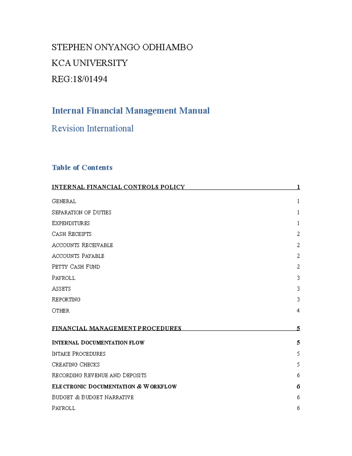Financial Management By Stephen STEPHEN ONYANGO ODHIAMBO Internal financial-management-by-stephen-stephen-onyango-odhiambo-internal