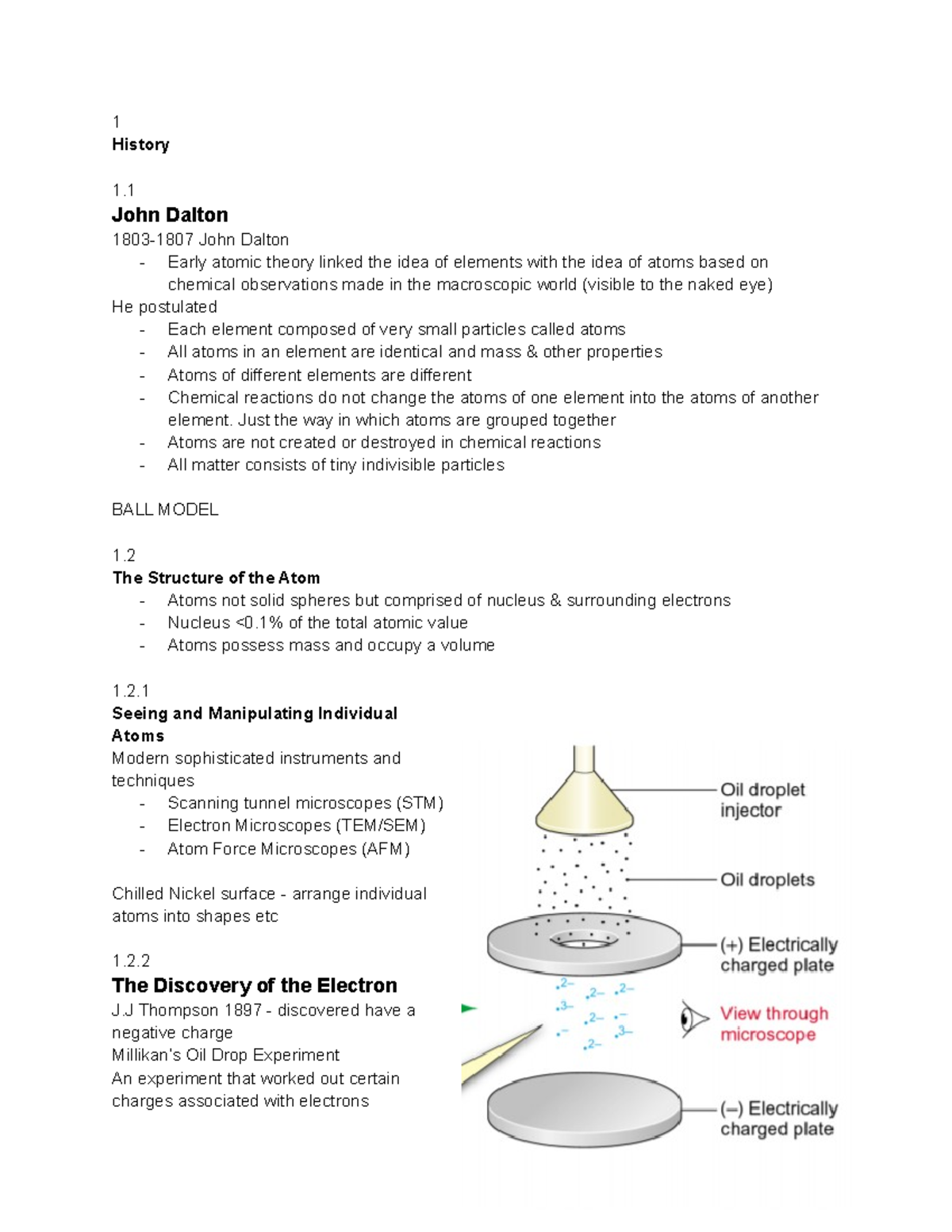 General AND Organic Chemistry - 1 History John Dalton 1803-1807 John ...