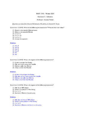 Final exam MAT1341 A - practice - MAT 1341 – Final Exam Professor: Mohammadreza Mohajer December ...