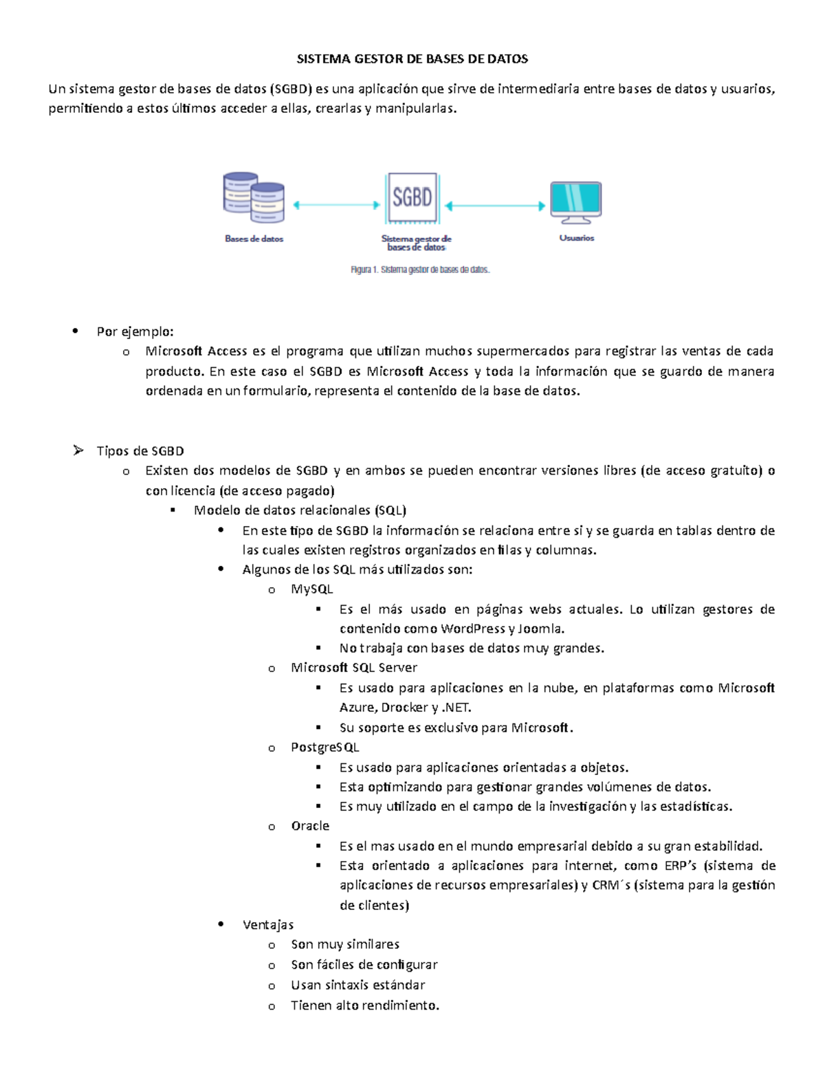 Sistema gestor de bases de datos - MySQL - SISTEMA GESTOR DE BASES DE ...