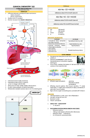 CCHM- Laboratory- Midterm - SODIUM • REFERENCE VALUE: 135 - 145 mmol/L ...