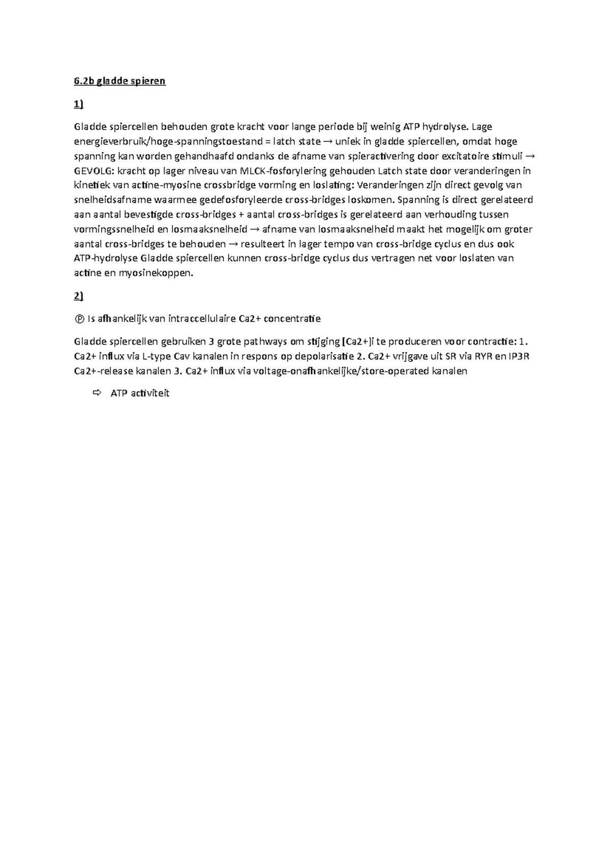 6.2B gladde spiercellen ( oplossing van de voorbereidingsvragen) - 6 ...