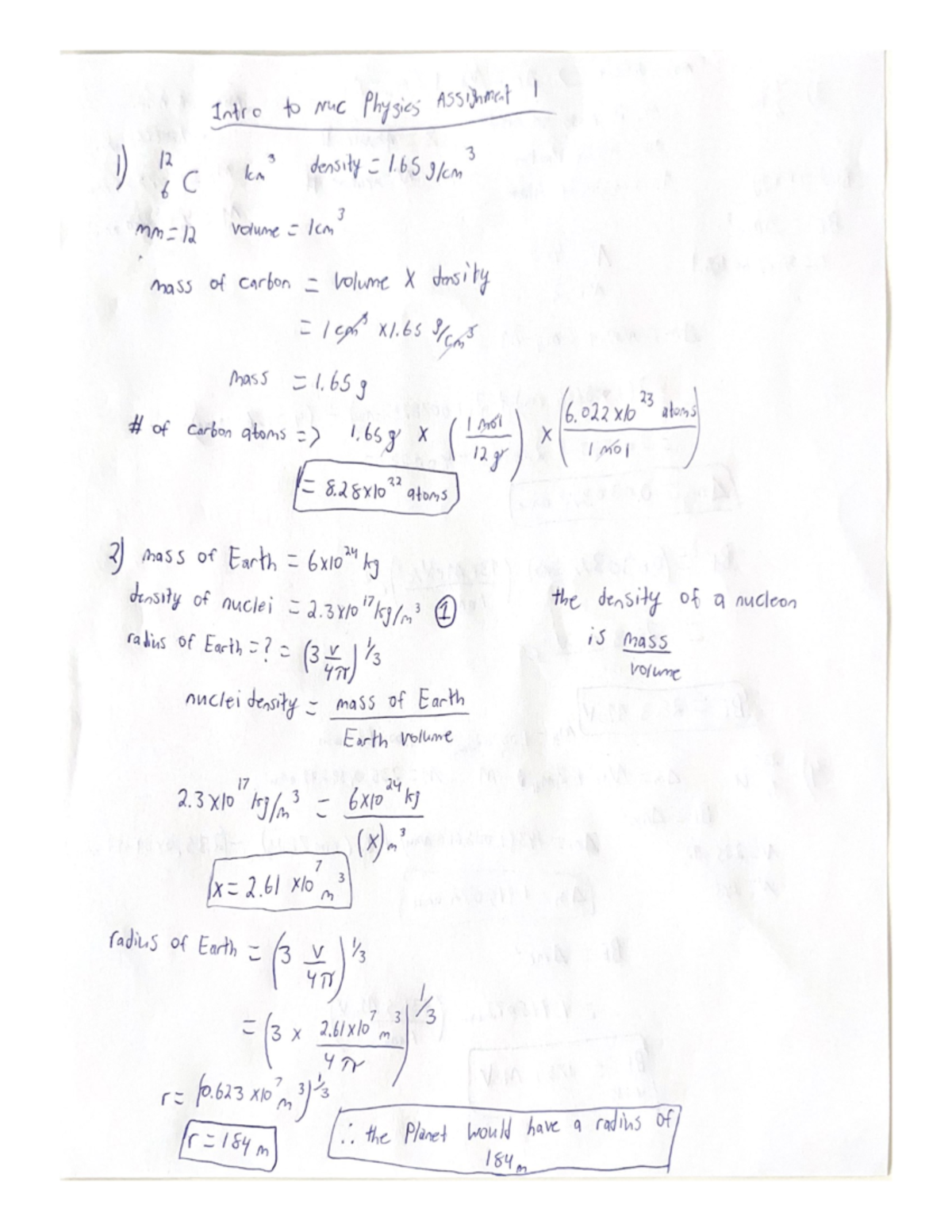 Assignment 1 nuclear physics - UN802 - Studocu