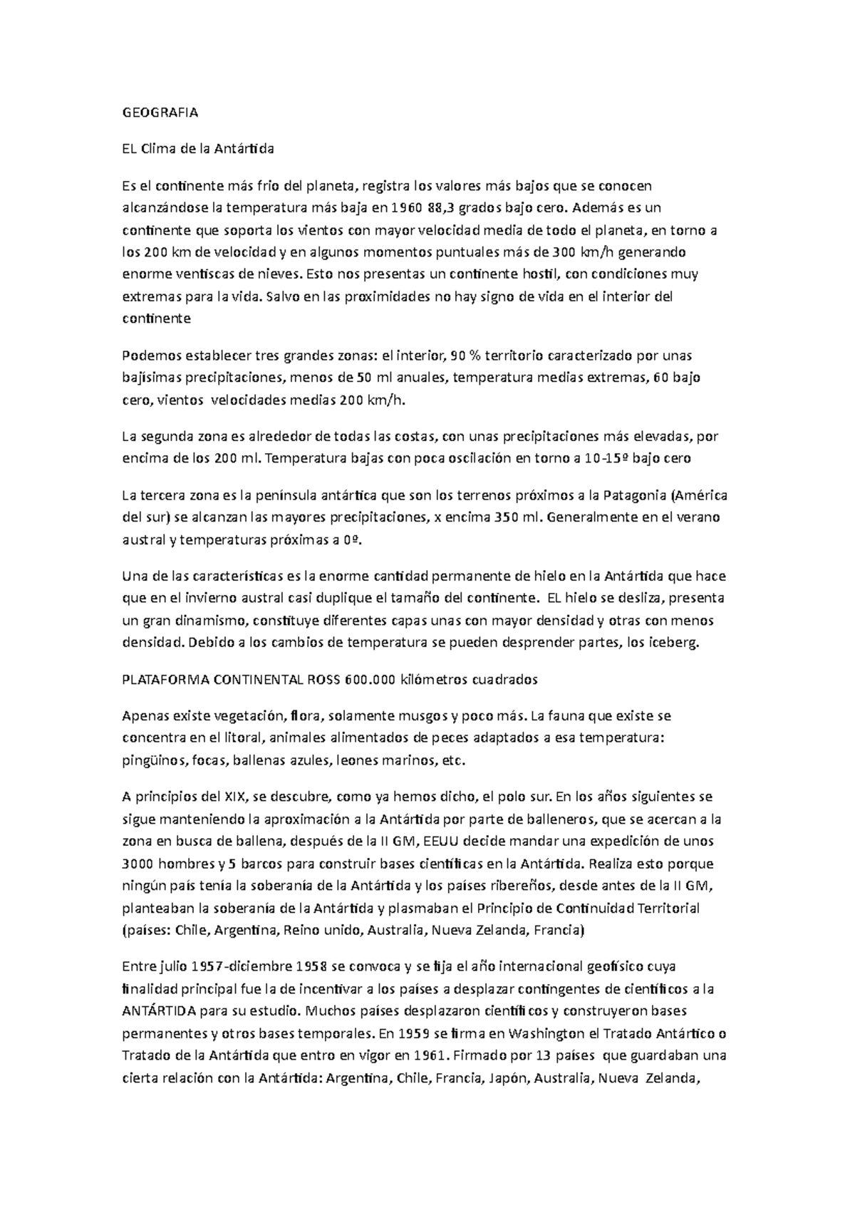 Geografia - Clima de la Antartida - GEOGRAFIA EL Clima de la Antártida ...