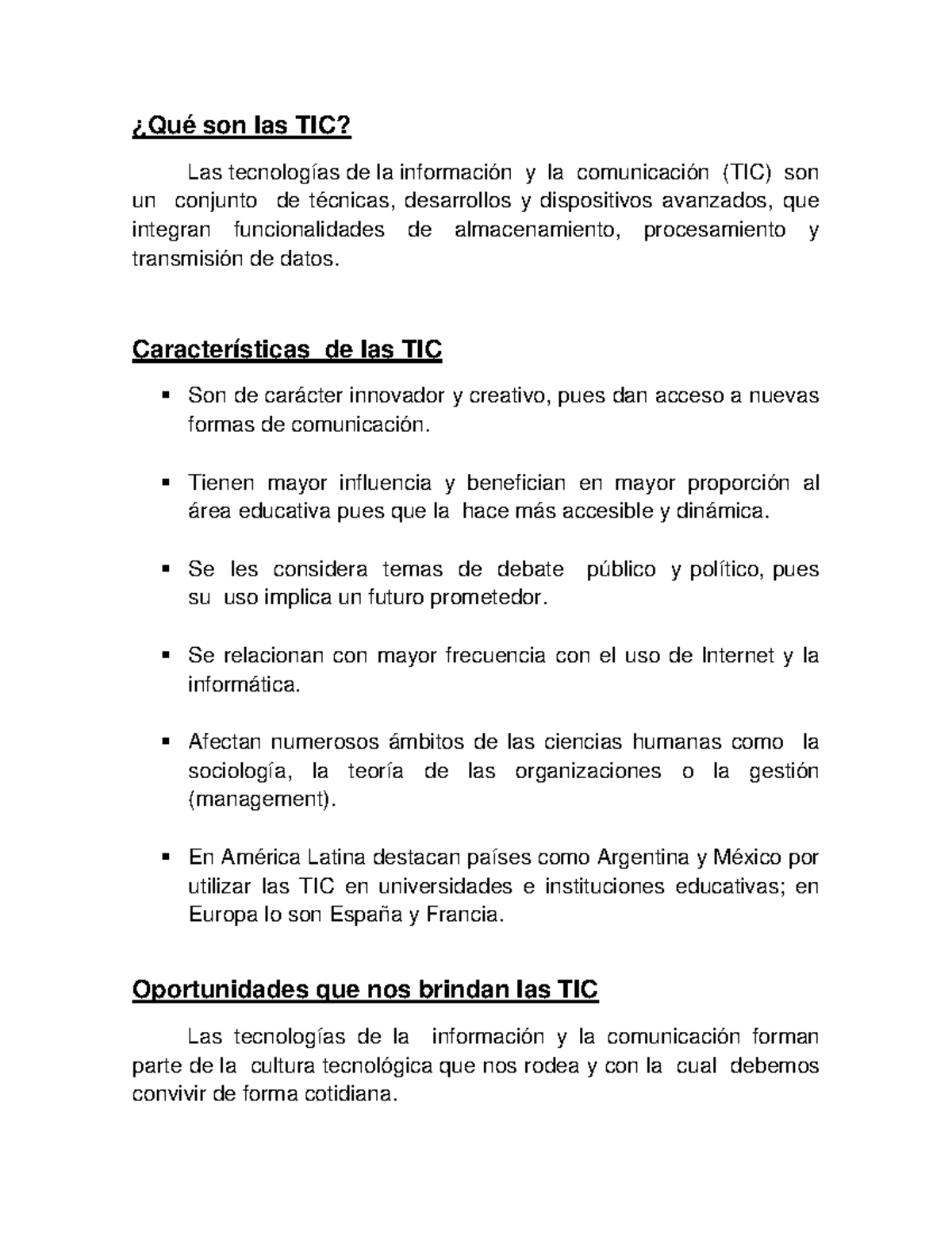 01. Qué son las TIC - Info sobre tucs - ¿Qué son las TIC? Las ...