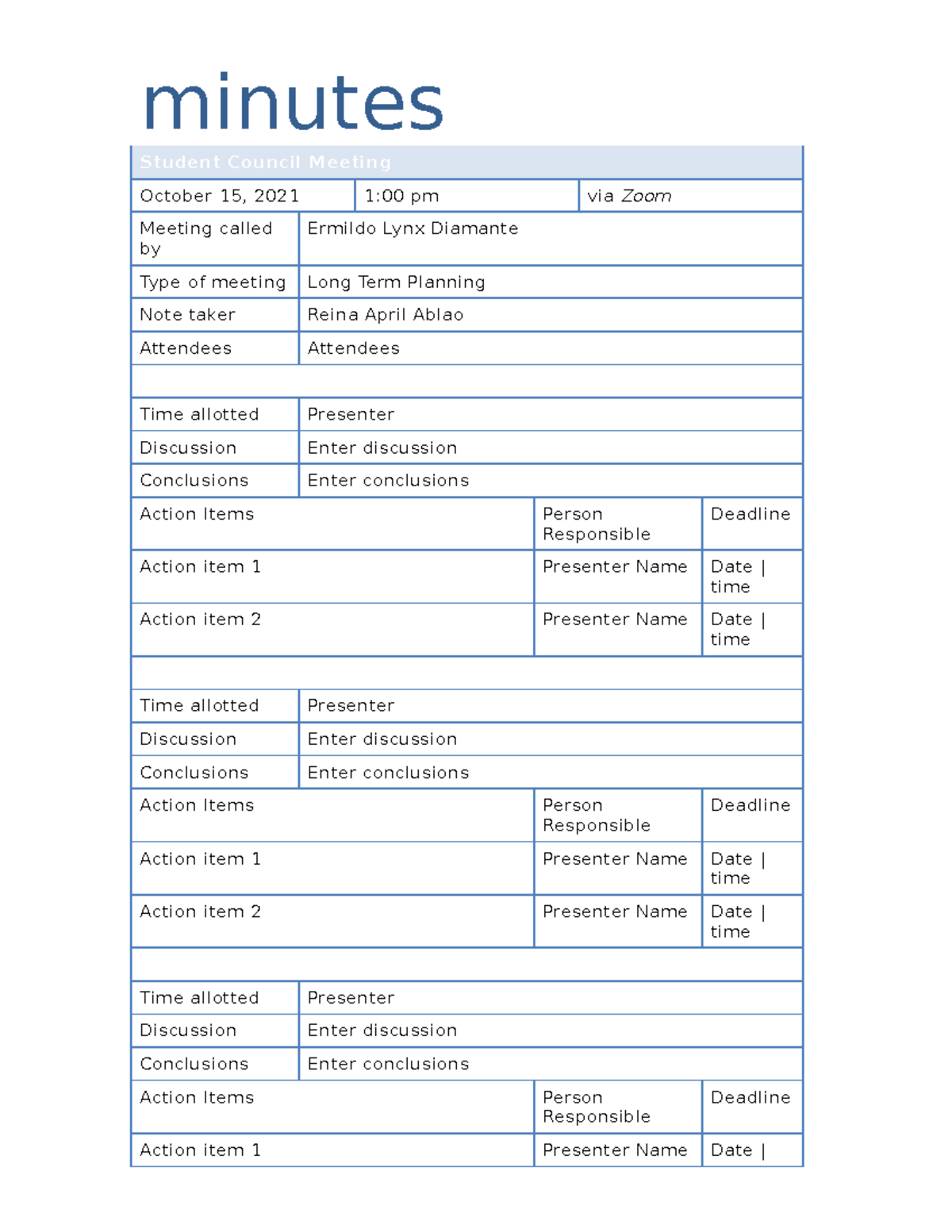 Student Council Meeting - Oral Communication - MSU Main - Studocu