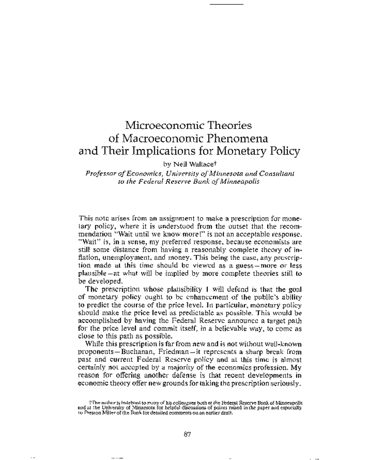 Document (1) (20) - Economic developed thought - Microeconomic Theories ...