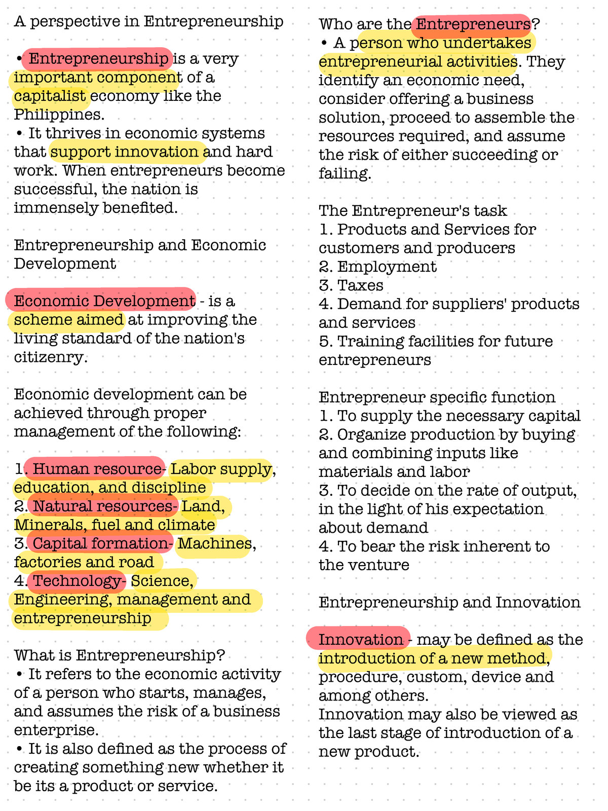 Entrep Prelim - A perspective in Entrepreneurship Entrepreneurship is a ...