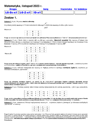 Metoda Simplex, , zestawy 1-5 - Zadanie Znajdź x, y maksymalizujące ...
