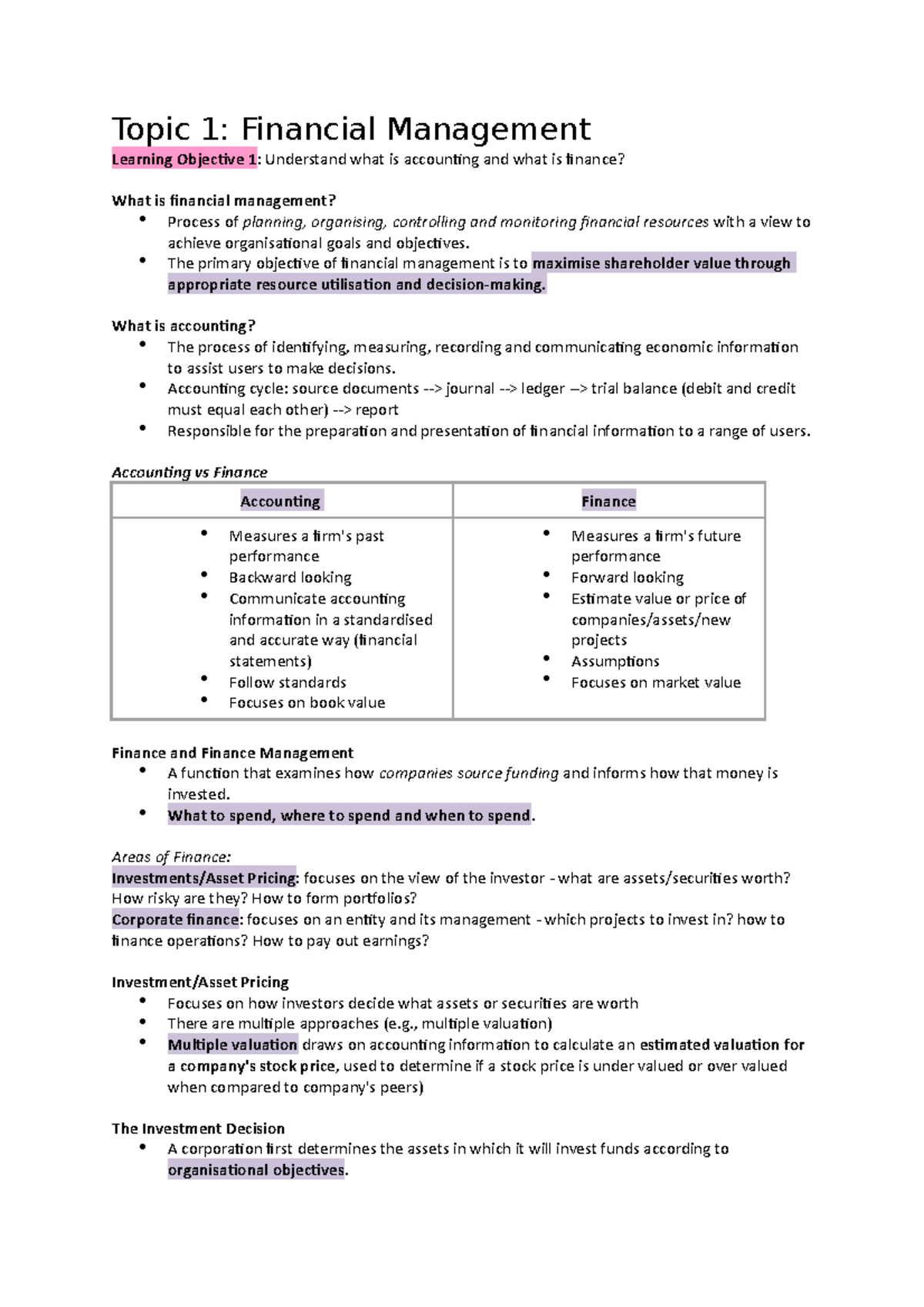 Topic 1 - week 1 lecture notes - comm1140 - UNSW Sydney - Studocu