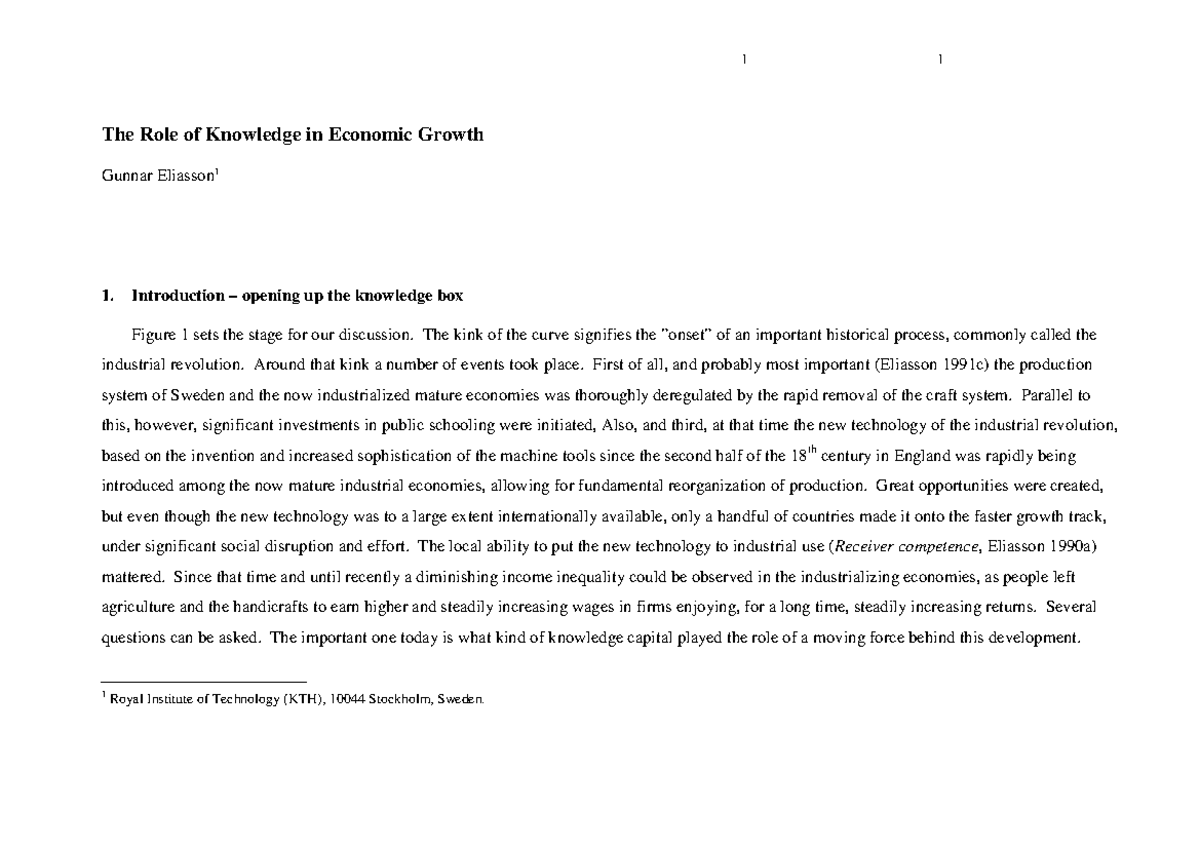 Role of knowledge - Introduction – opening up the knowledge box Figure 1 sets the stage for our ...