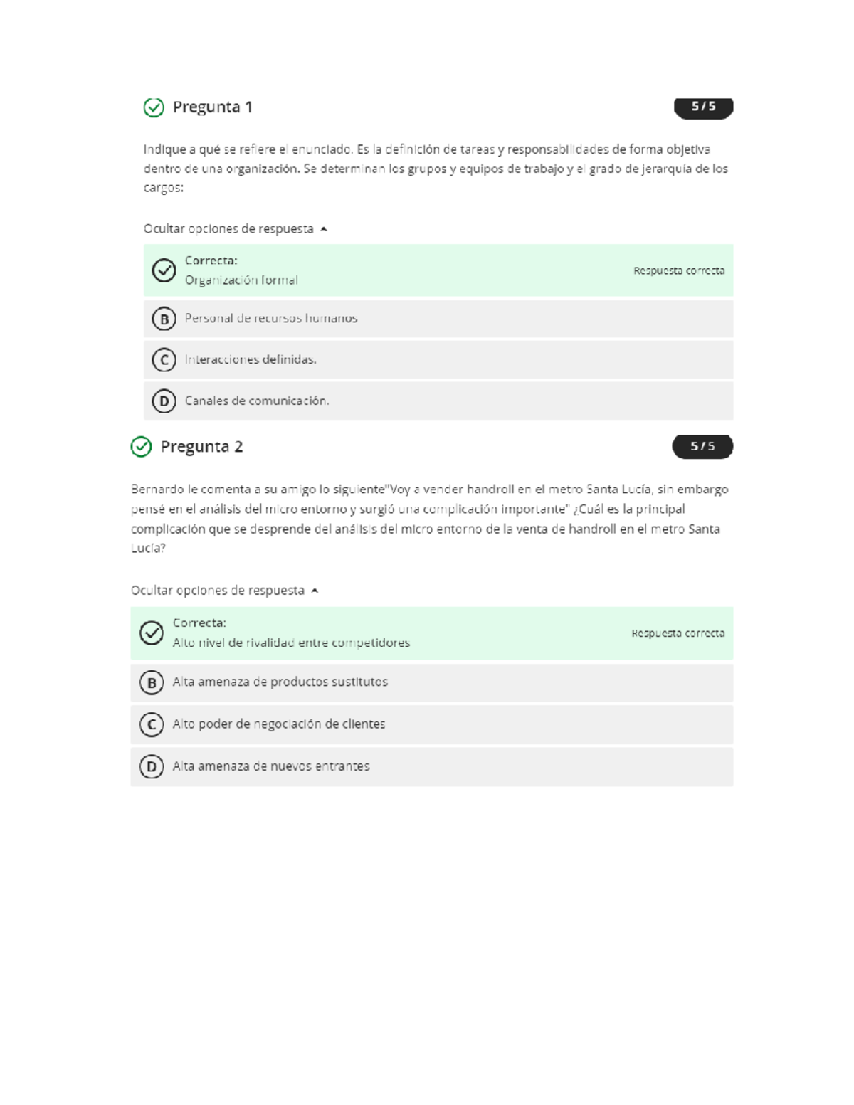 Respuestas S5 Prueba 2 - Administracion - Studocu