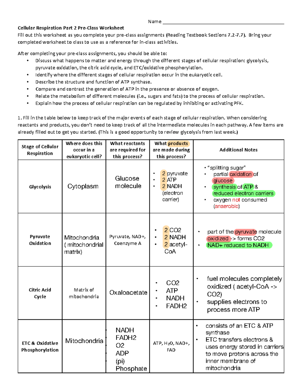 Week 4a Cellular Respiration 2 v2 - Name ...