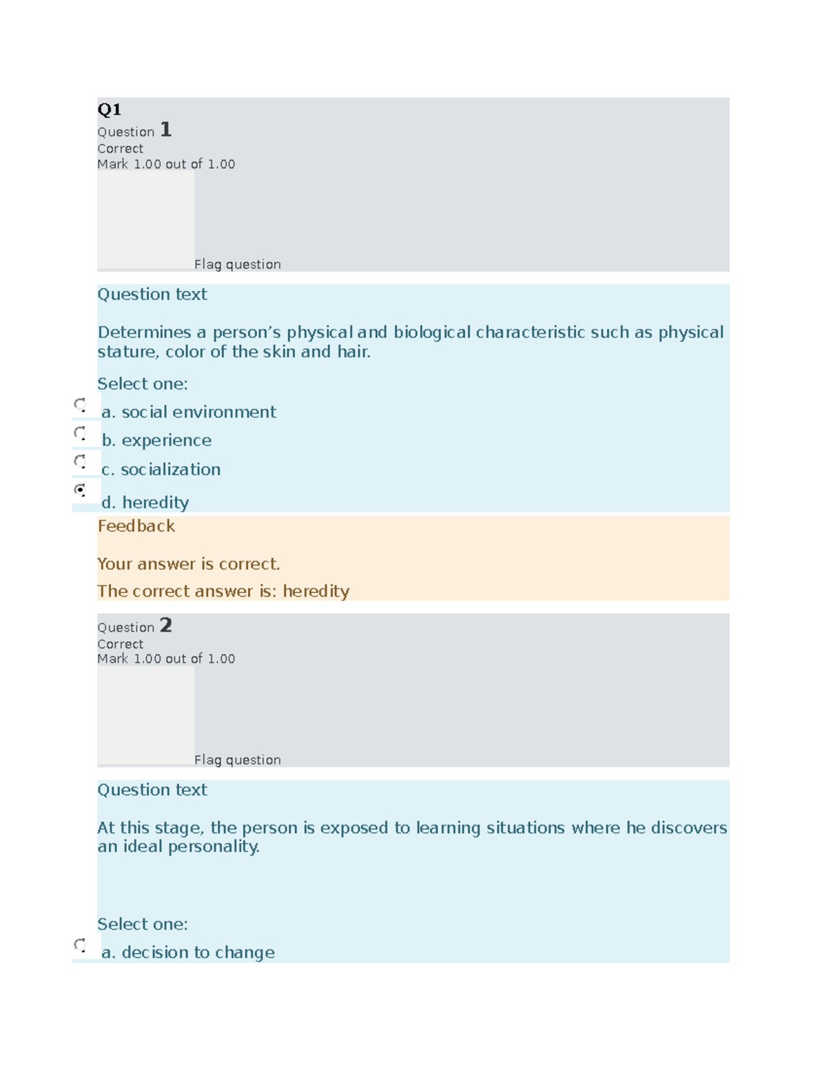 Basic Competency-Practice Career Professionalism quiz - Q Question 1 ...