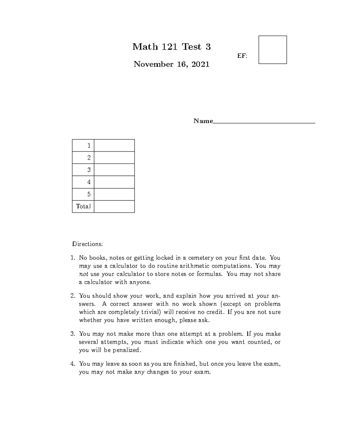 M121T3F2021 - Important review questions from 2021 for the third exam ...