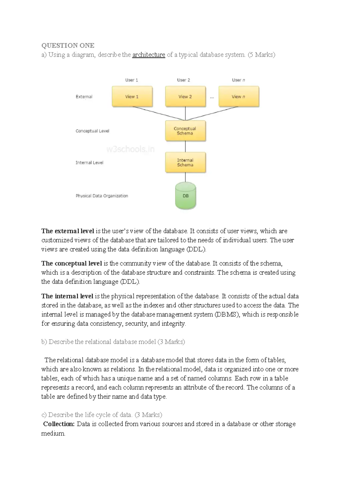 Adv db 5 JDI - Advanced Databases, Distributed databases, Kca university, 4.1 - QUESTION ONE a ...