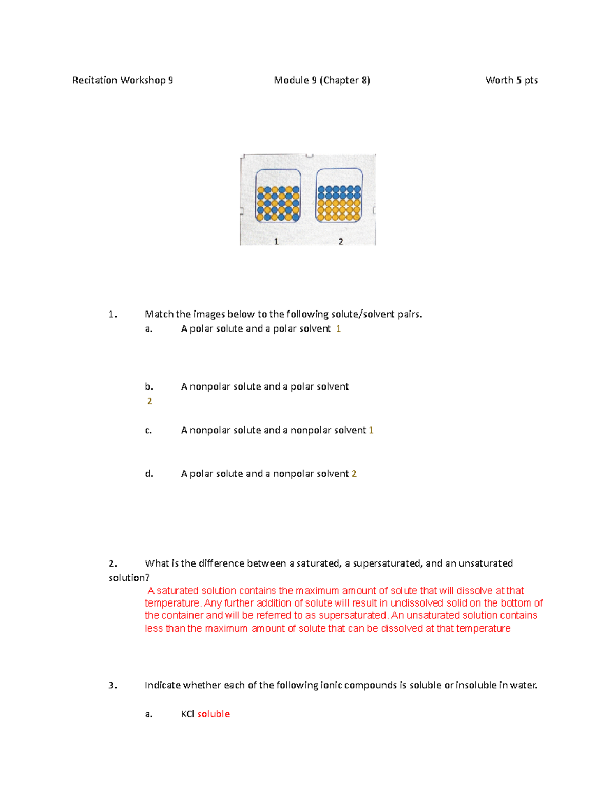 Recitation Workshop Module 9 - Recitation Workshop 9 Module 9 (Chapter ...