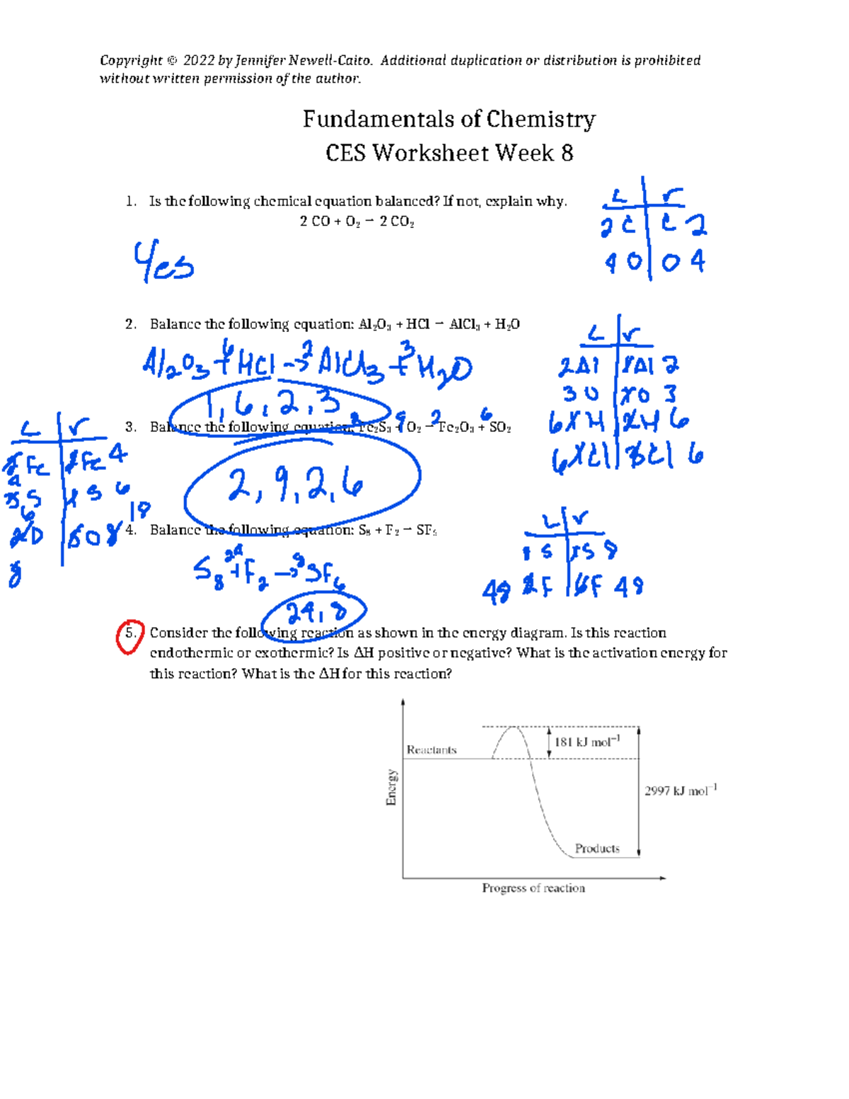 CES Worksheet Week 8 - CES - without written permission of the author ...