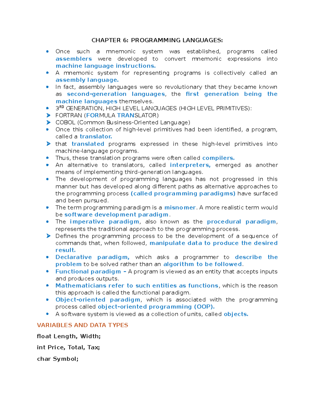 Finals Reviewer - key terminologies of Computing - CHAPTER 6 ...