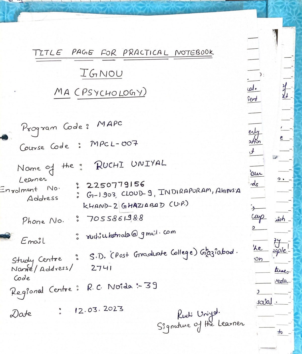 Project-File-01 - Related pratical - TITLE PAGE FOR PRACTICAL NOTEBOOK ...