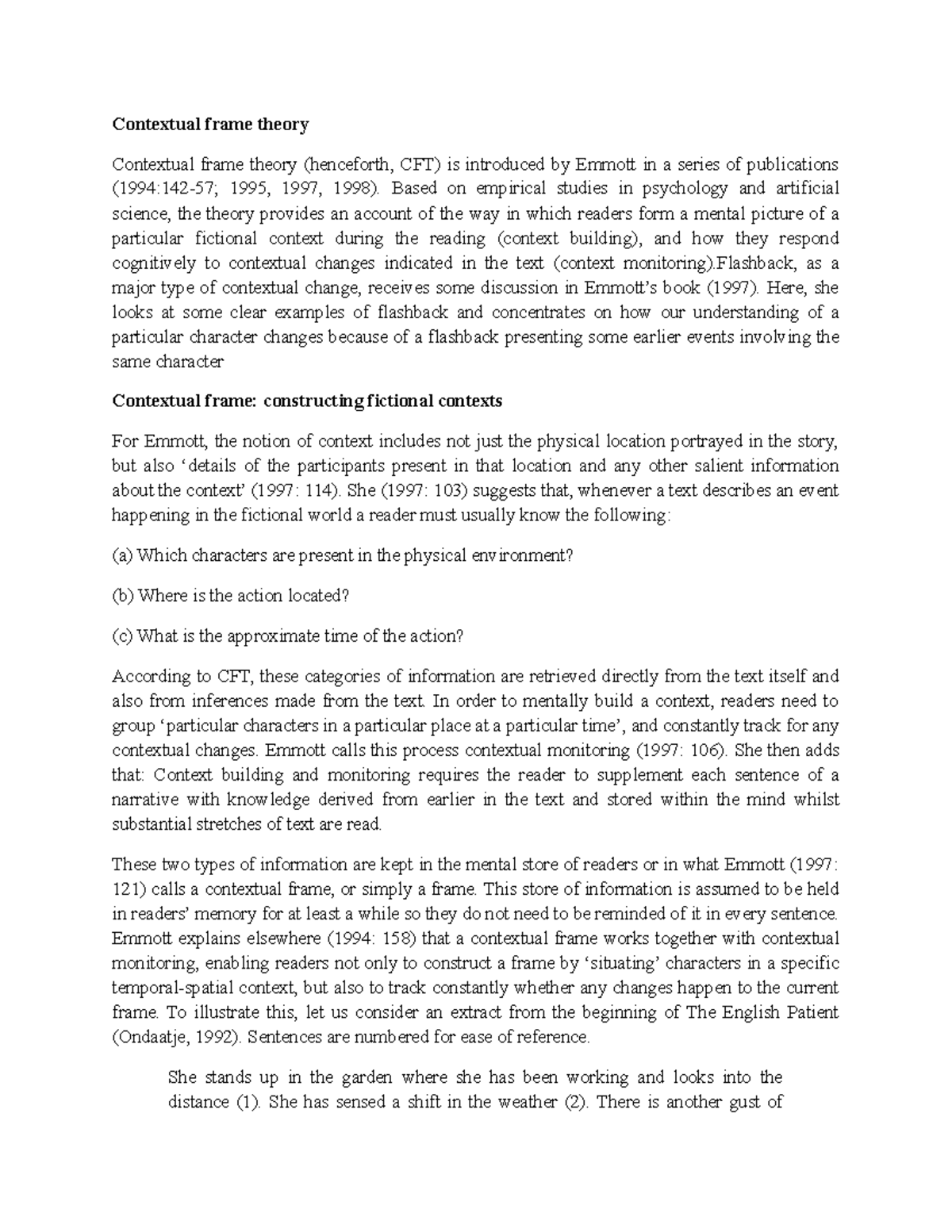 Contextual frame theory - Contextual frame theory Contextual frame ...