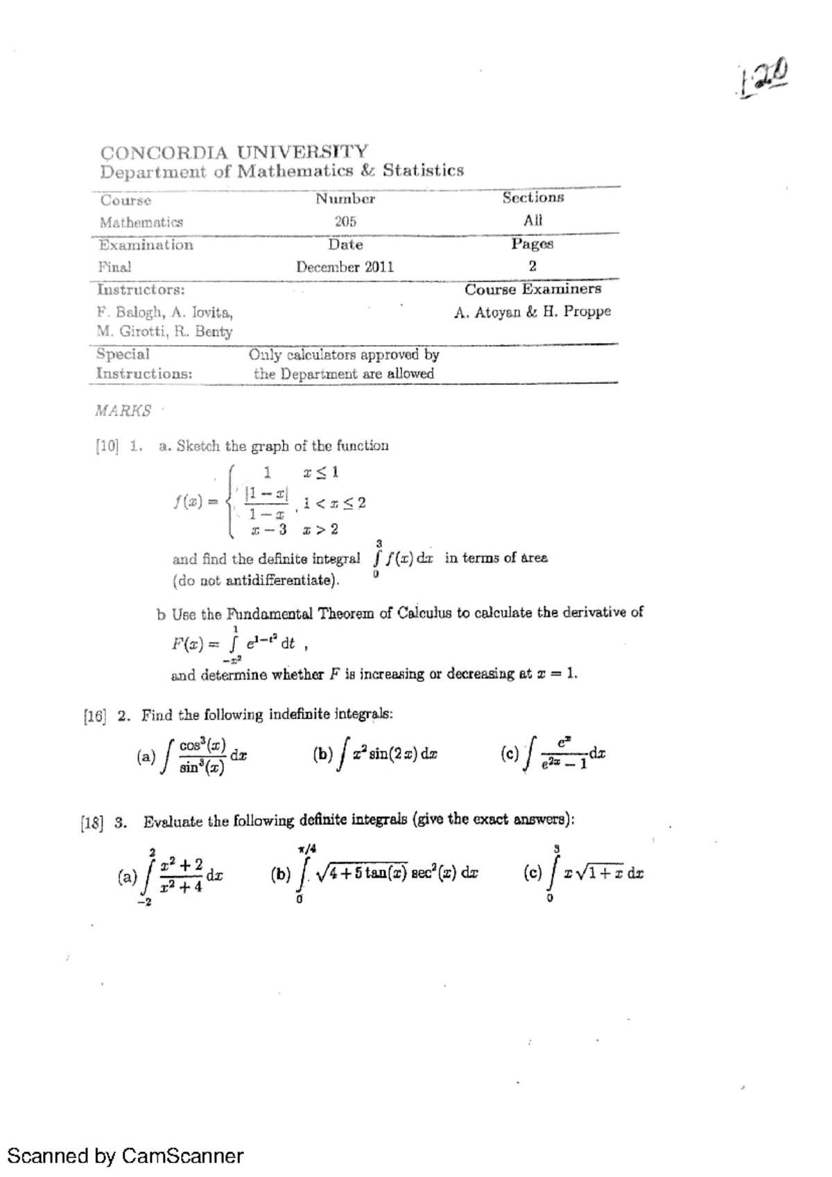 2011 Fall Final - Exam/Practice - MATH 205 - Scanned by CamScanner ...