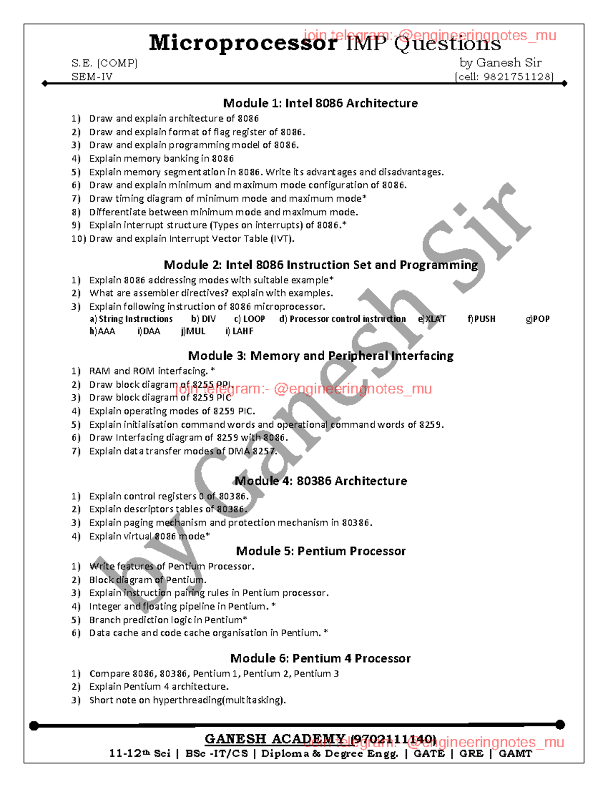 MP IMP Questions 22-23 - Summary Microprocessortechniek Mc68000 - Microprocessor IMP Questions S ...
