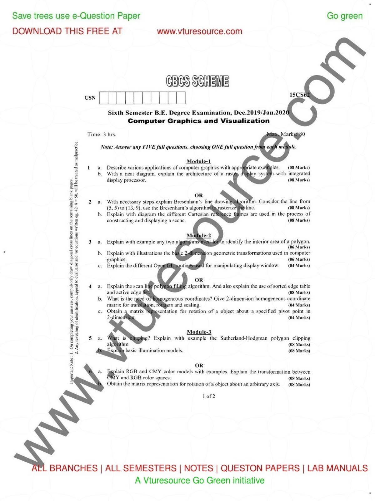 Jan-2020 - Hlo - Computer Science - Studocu