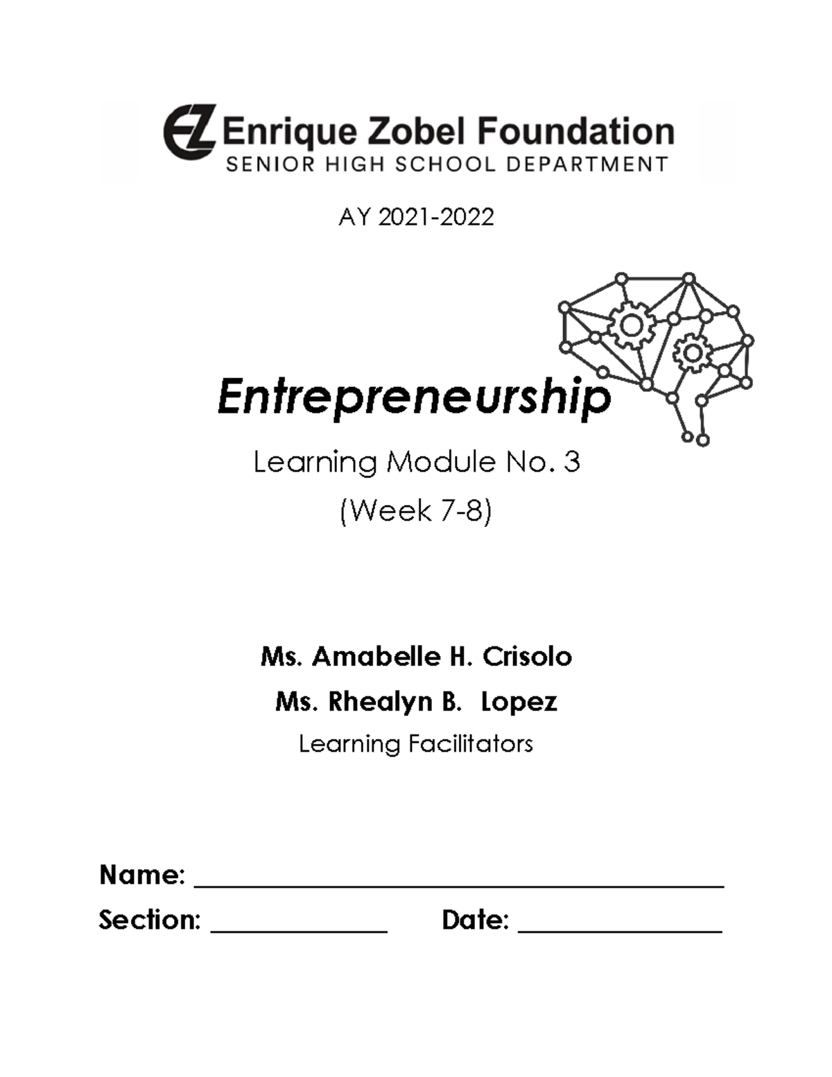 Entrep Module 3- Melcs - Good notes for studying. - AY 2021 ...