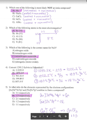 Chem 9 2 notes - Study pure substances Pure substances may be obtained ...
