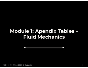 Module 1 Lecture 1 notes - Module 1: Fluid Piping Systems MECH 4408 ...