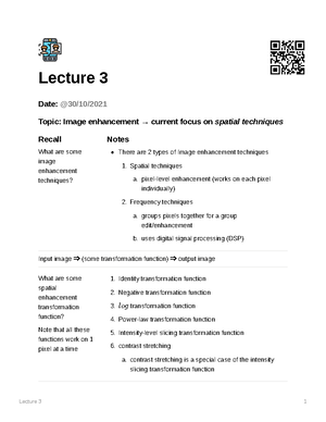 2- Lecture 2 - Understanding pixel-level concepts - Lecture 2 Date: Topic: Understanding pixel ...