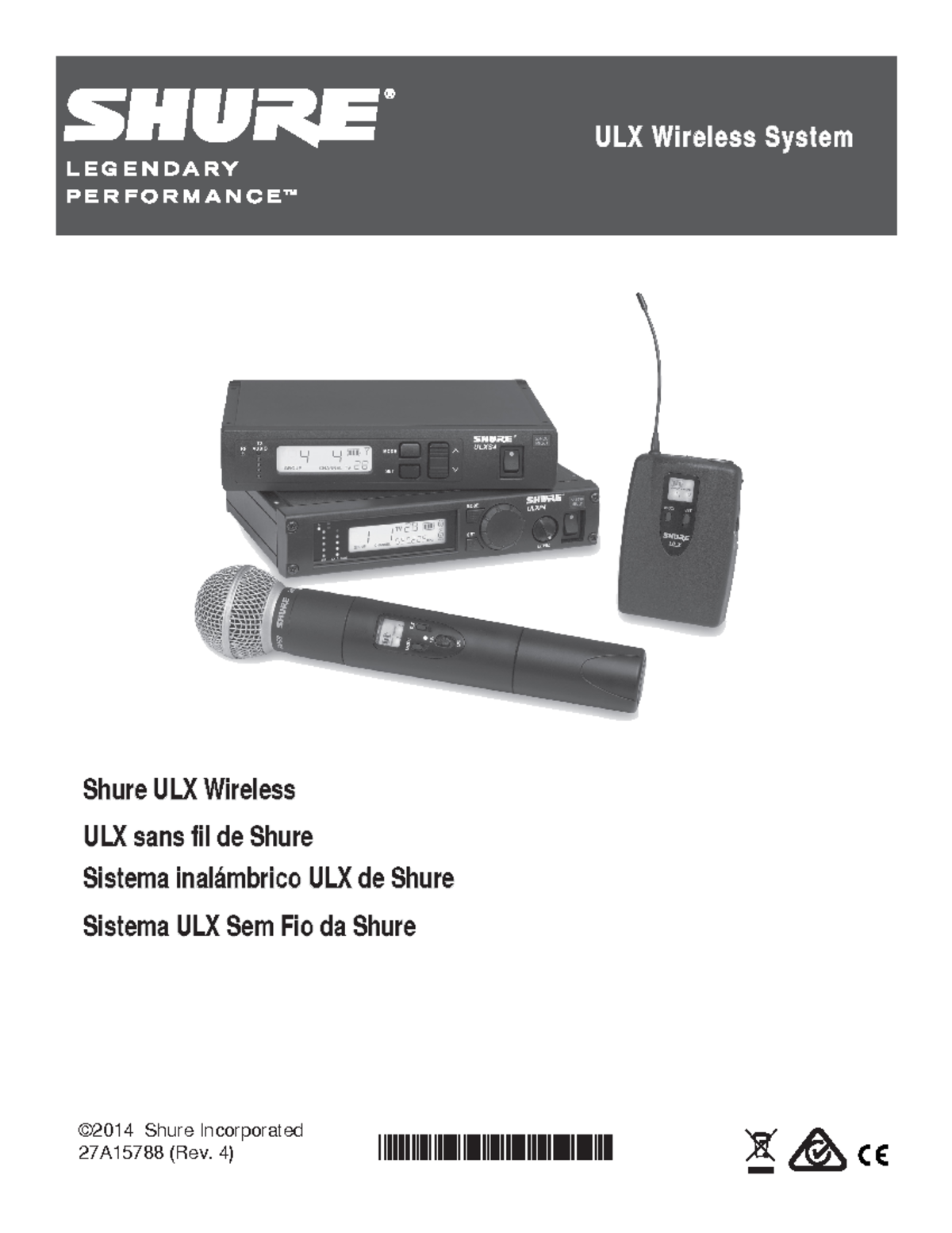 Shure ULX Manual - ENG229 - Studocu