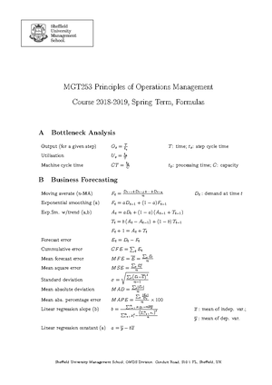 Formulas (Total Cost of Ownership) - Applications of Operations and ...