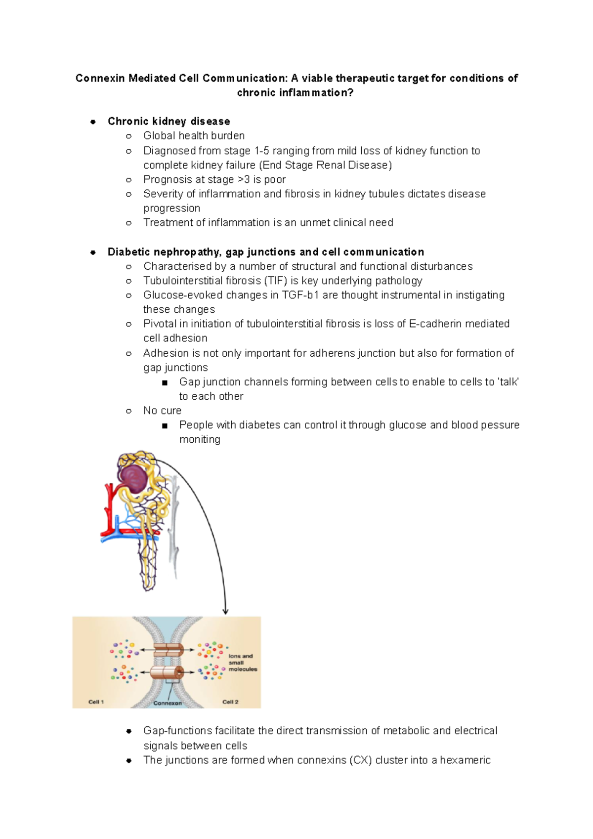 Lecture 5 Connexin Mediated Cell Communication - Connexin Mediated Cell ...