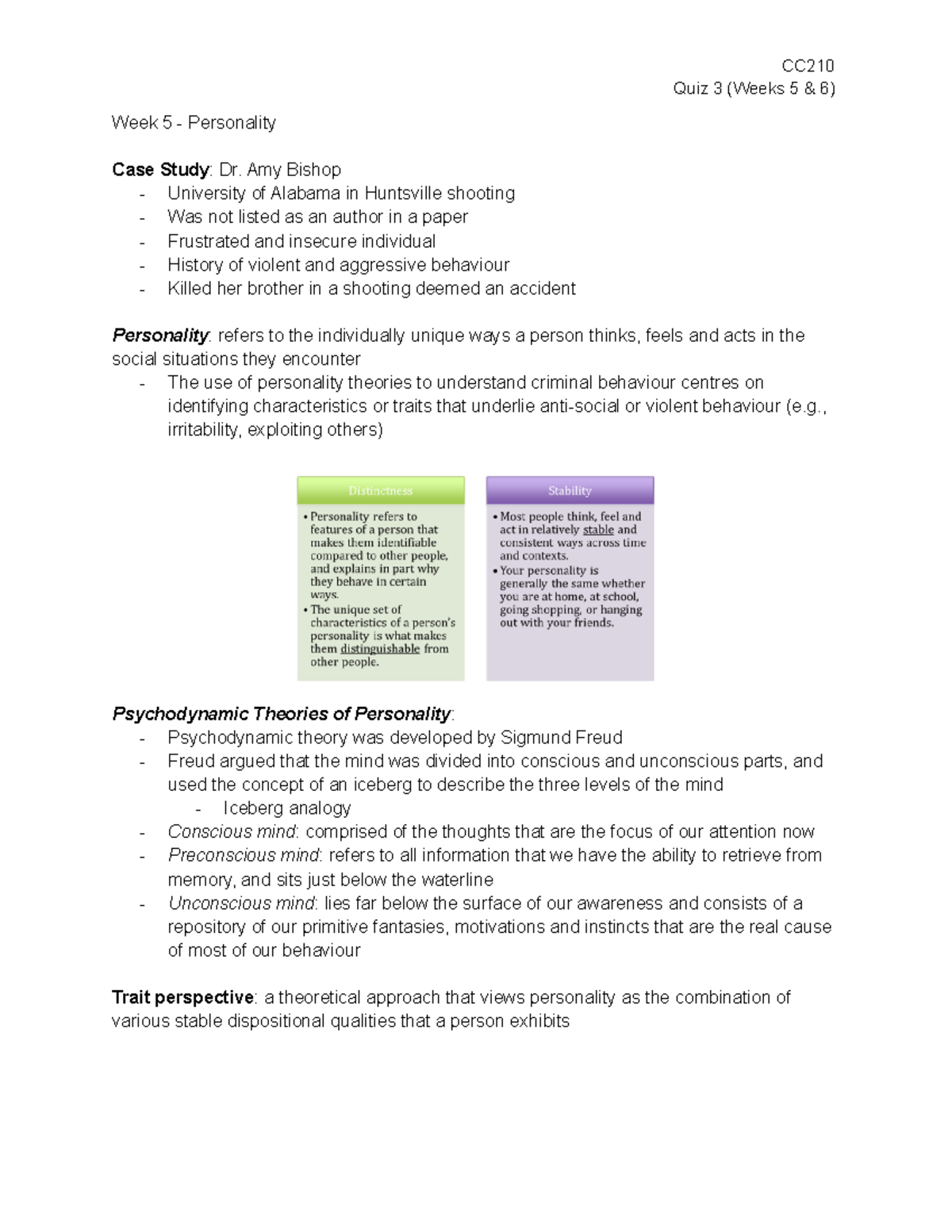 CC210 Quiz 3 Content (Weeks 5 & 6) - Quiz 3 (Weeks 5 & 6) Week 5 ...