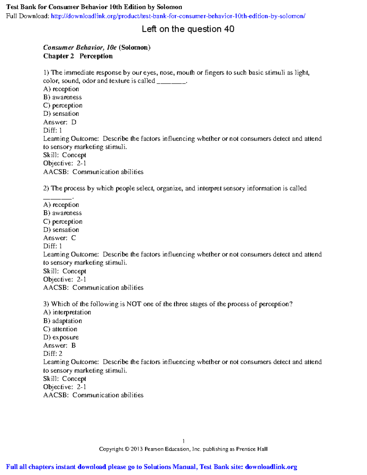 Chapter-3-test - blank - 1 Copyright © 2013 Pearson Education, Inc ...