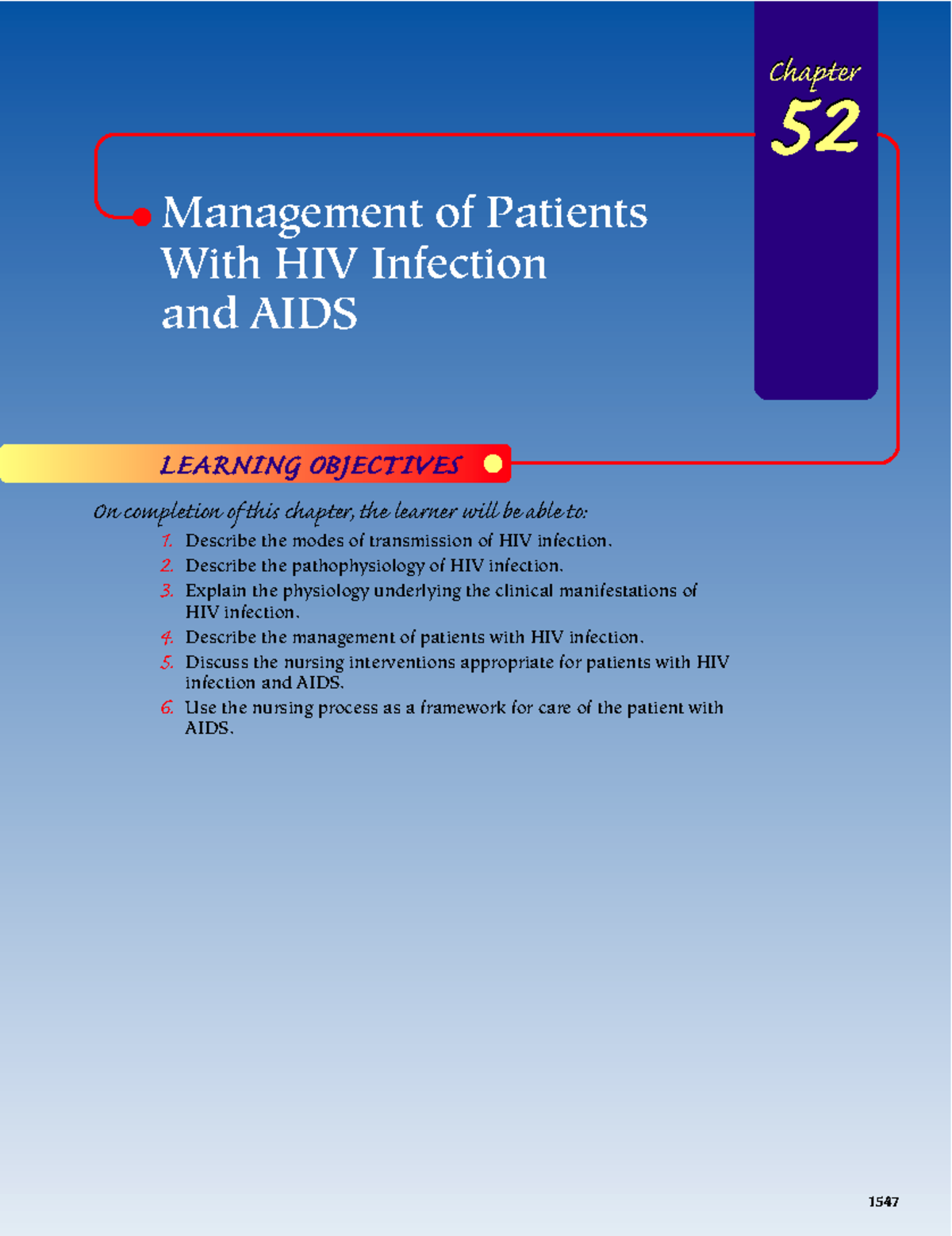 Textbook of medical surgical nursing-156 - Chapter 52 Chapter 52 ...