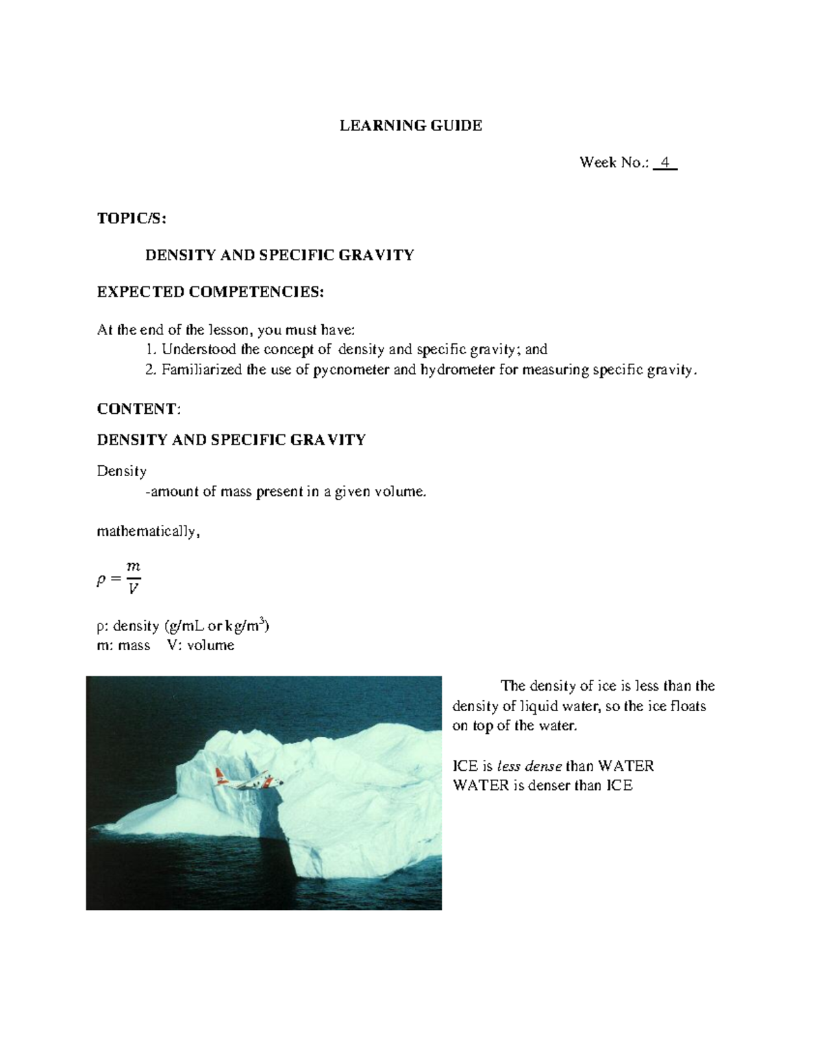 Basic Instru 1 WEEK 4 - This module aims to introduce students for an ...