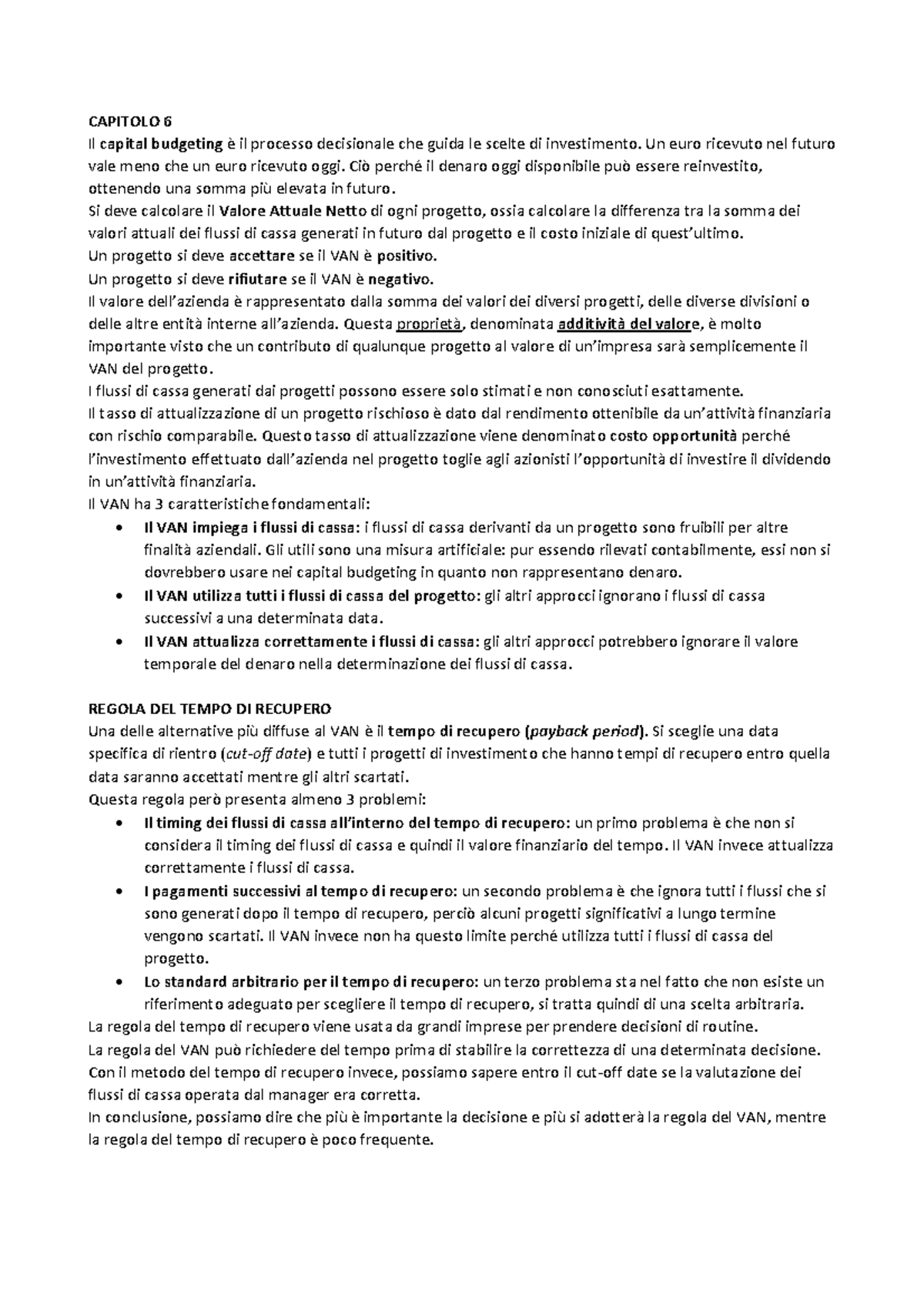 Capitolo 6 Finanza Aziendale - Warning: TT: undefined function: 32 Warning: TT: undefined ...