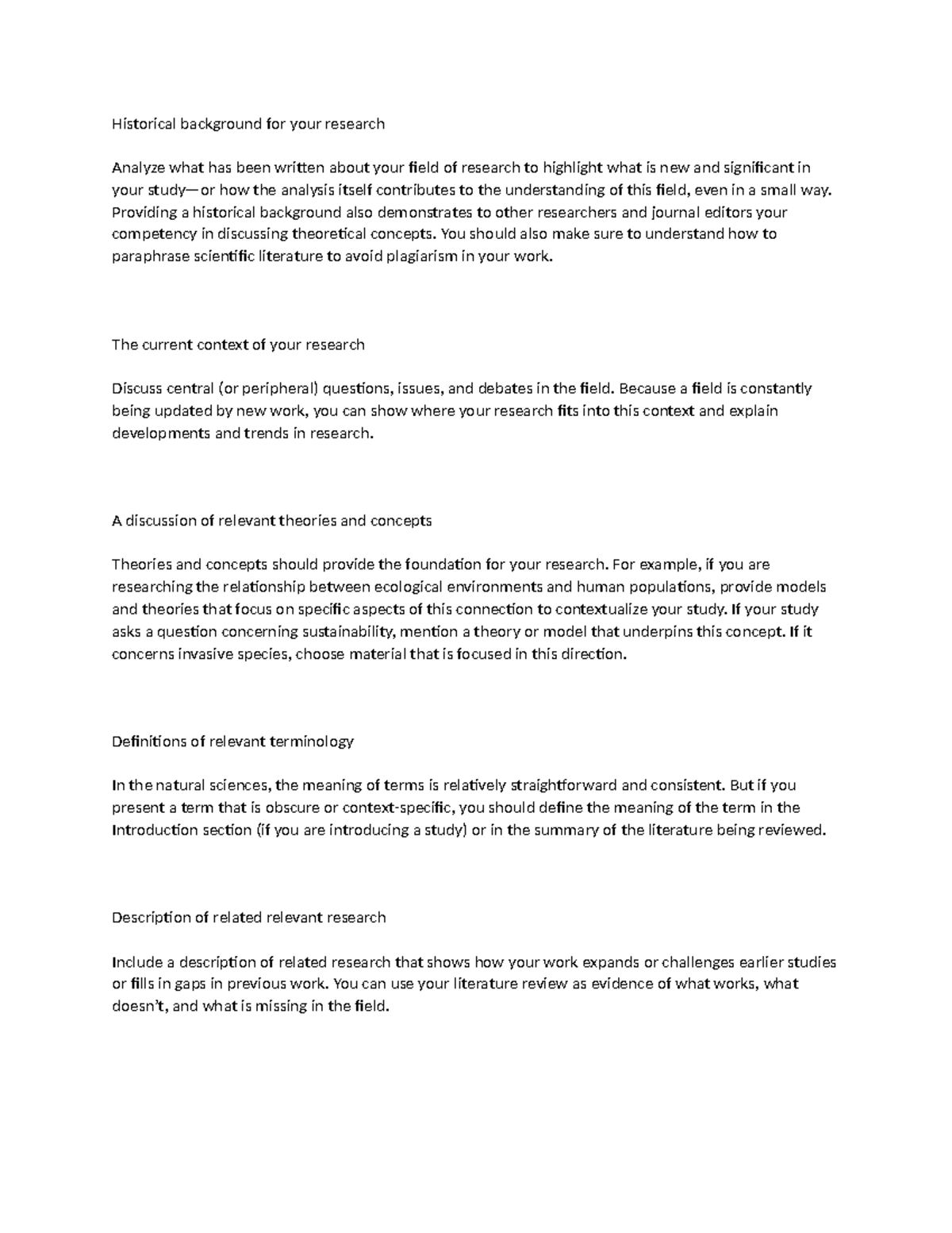 RRL - Historical background for your research Analyze what has been ...