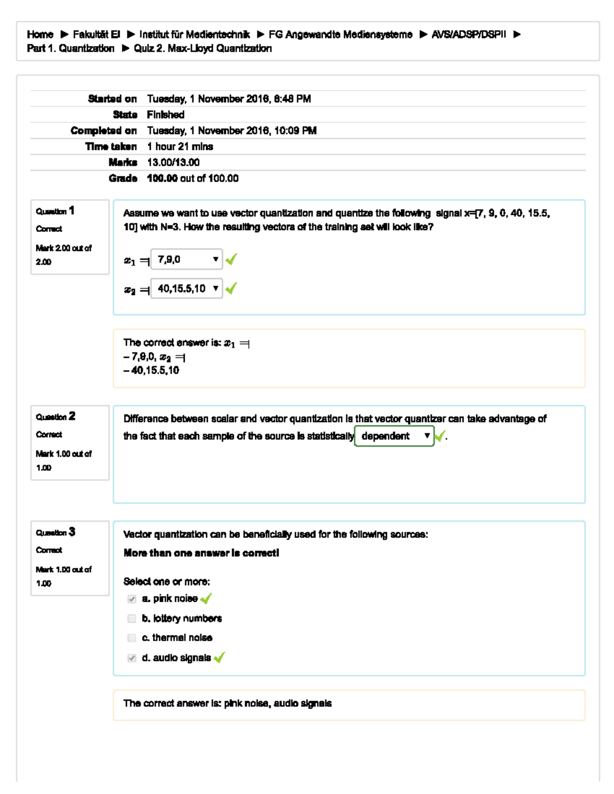 Quiz 3. Max-Lloyd Quantization - Communications and Signal Processing ...