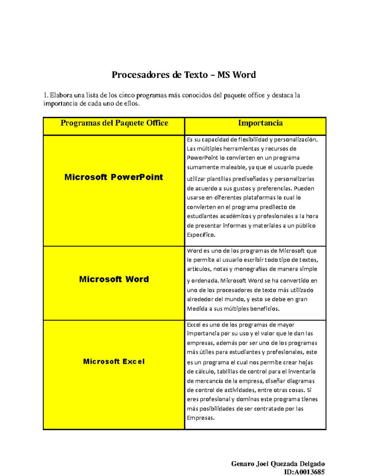Quezada Genaro- Procesador de texto MS Word - Genaro Joel Quezada ...