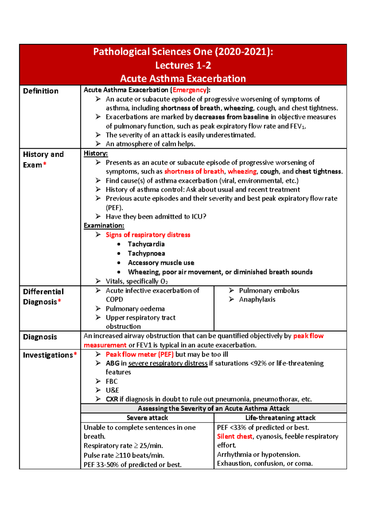 Pathological Sciences One (2020-2021) lectures 1and2 - Pathological ...