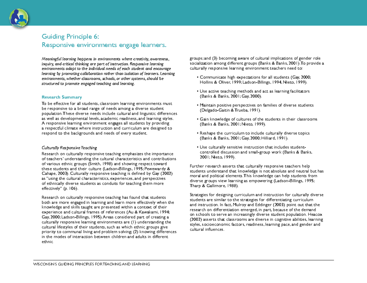 Guiding-principles 6 - To reach information needed - Guiding Principle ...